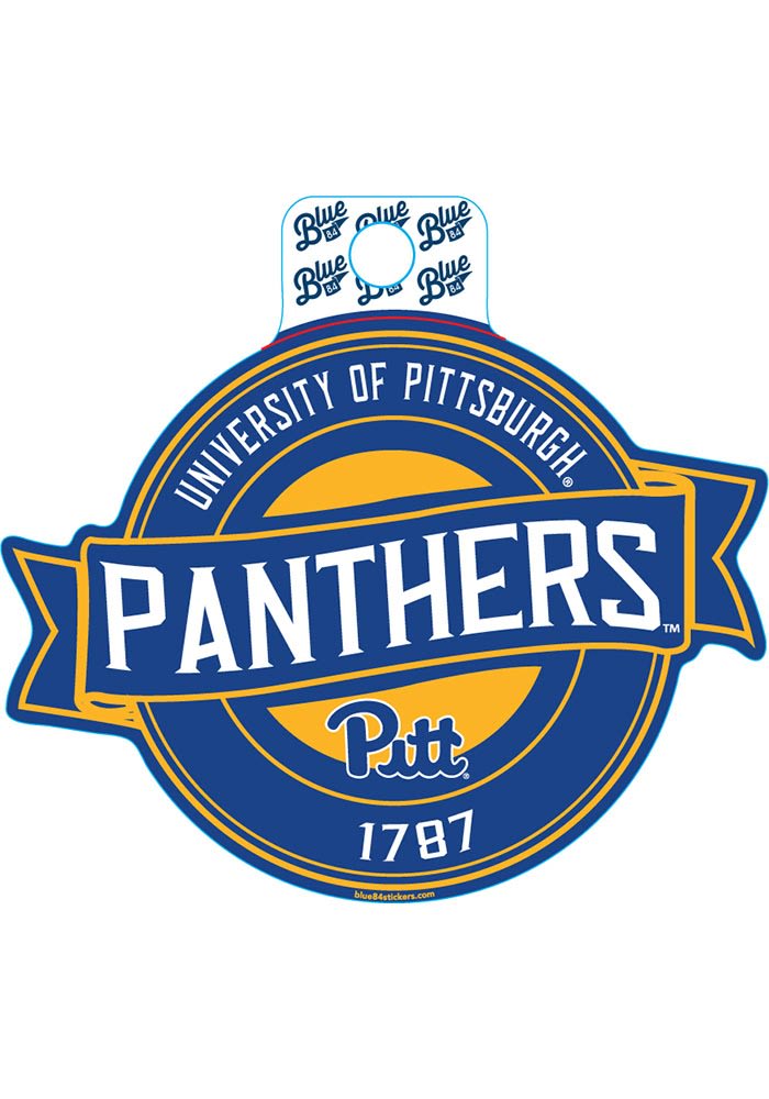 Pitt Panthers BLUE Banner Stickers - 5700741