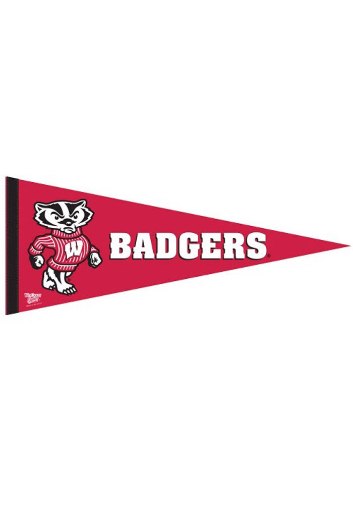 Wisconsin Badgers Red 12x30 Premium Pennant - 57100048