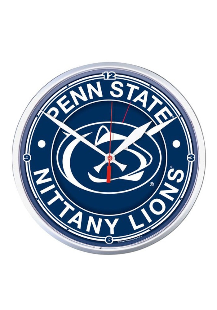 Penn State Nittany Lions BLUE 12.75in Round Wall Clock - 57100132