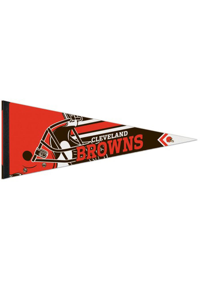 Cleveland Browns ORANGE 12x30 Logo Premium Pennant - 57100154