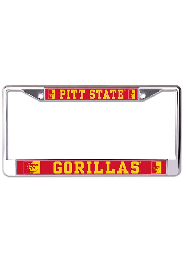 Pitt State Gorillas License Plate Frame - Pitt State Gorillas Red ...