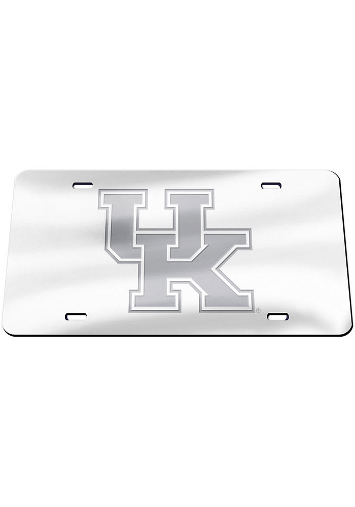 Kentucky Wildcats License Plate- Kentucky Wildcats SILVER Frosted ...
