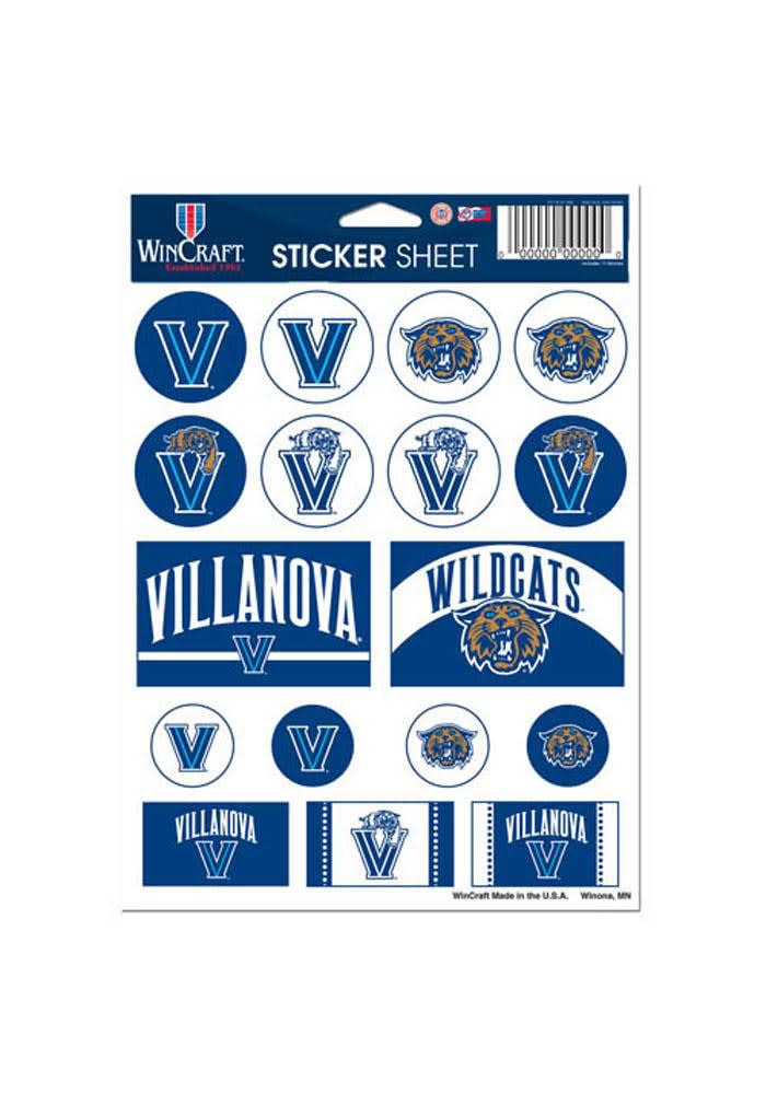 Villanova Wildcats Souvenir | Villanova Wildcats Stickers GREY 5x7 ...