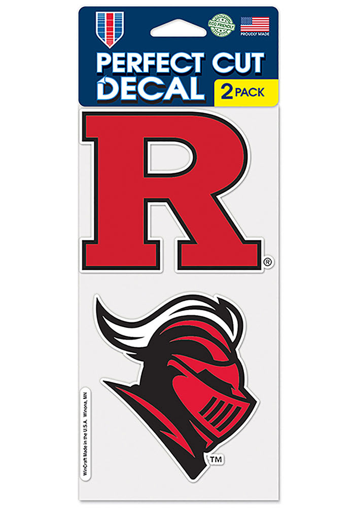 Rutgers Scarlet Knights Red 4x4 Set of 2 Auto Decal - 57100940