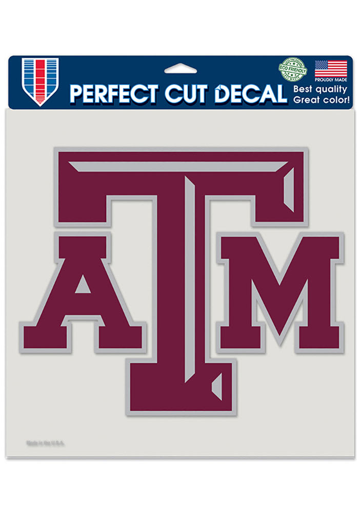 Texas A&M Aggies MAROON 8x8 Color Auto Decal - 57100981