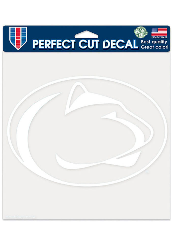 WHITE Penn State Nittany Lions 8x8 White Decal - 57100995