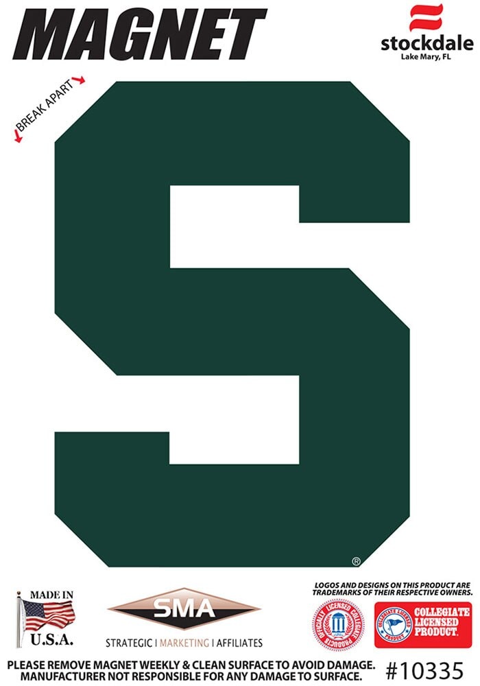 NCAA Team Decals Rico Industries NCAA Michigan State Spartans Decals ...