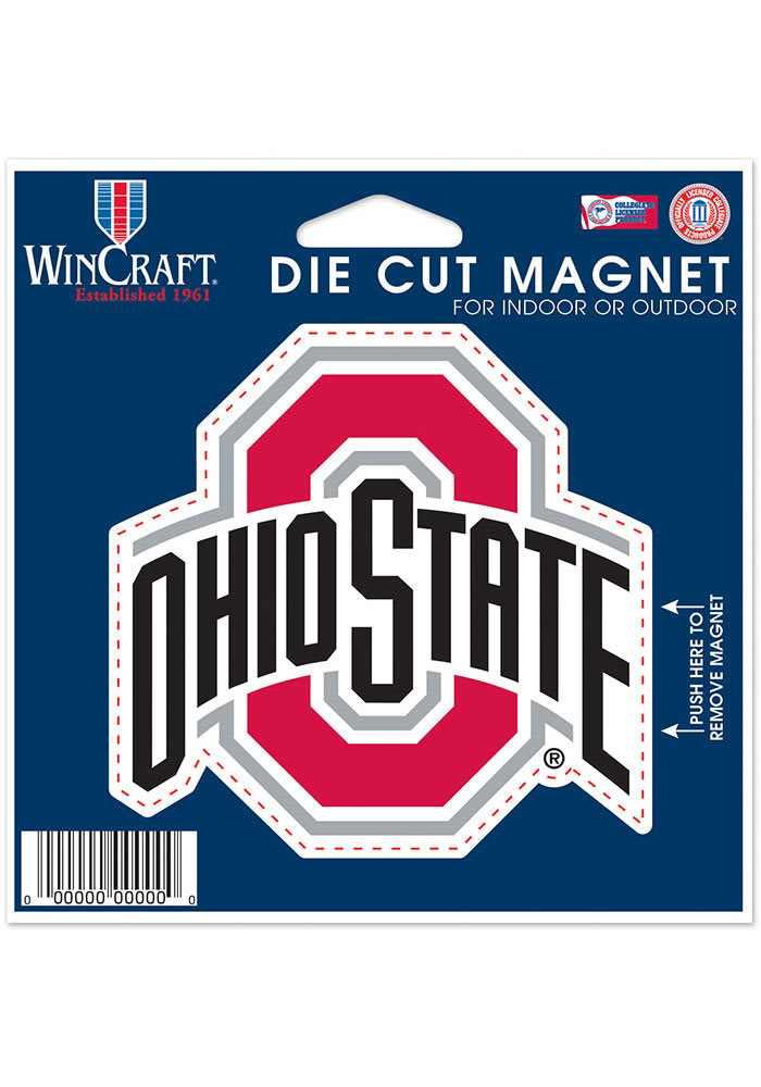 Ohio State Buckeyes Red 4.5x6 die cut Magnet - 57101258