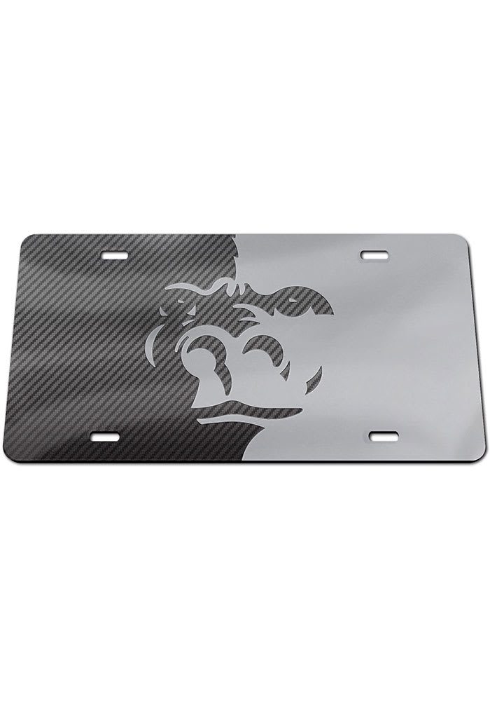 Pitt State Gorillas License Plate- Pitt State Gorillas GREY Carbon ...