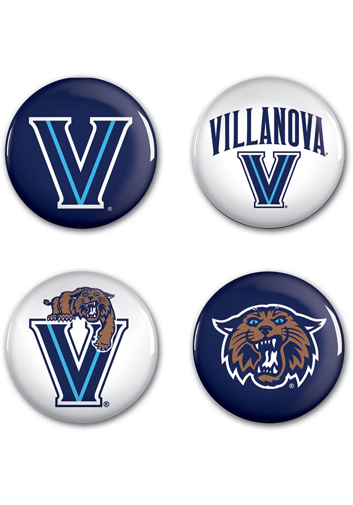 Villanova Wildcats NAVY 4pk Button - 57101509