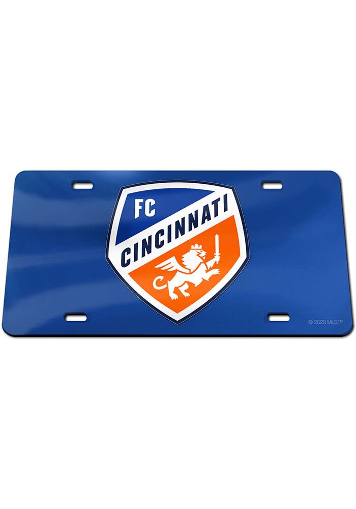 FC Cincinnati License Plate- FC Cincinnati BLUE Team Logo Decorative ...