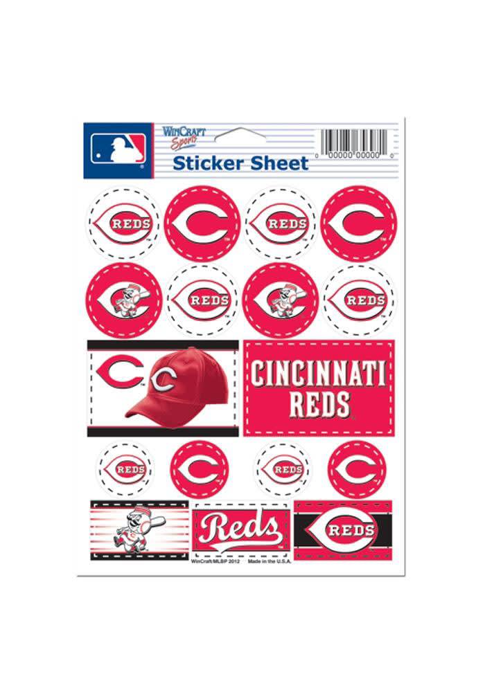 Cincinnati Reds Souvenir | Cincinnati Reds Stickers Red 5x7 - 5710178