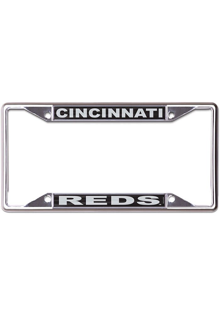 Cincinnati Reds License Frame- Cincinnati Reds Black and Silver ...