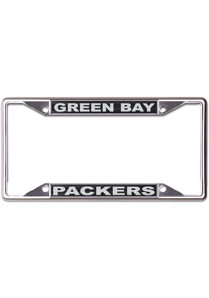 Green Bay Packers License Plate Frame - Green Bay Packers BLACK Black ...