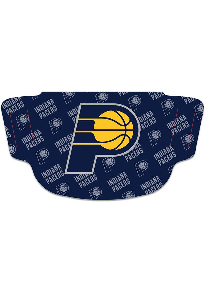 Indiana Pacers Repeat Logo Fan Mask - NAVY