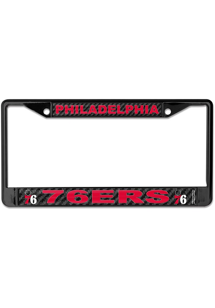 Philadelphia 76ers License Plate Frame - Philadelphia 76ers BLACK ...