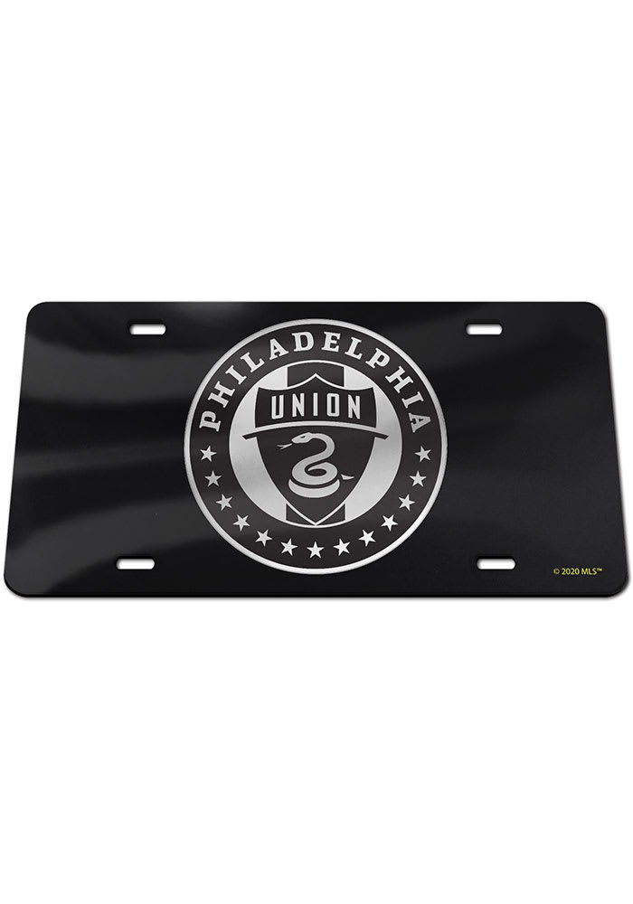 Philadelphia Union License Plate- Philadelphia Union BLACK Silver on ...
