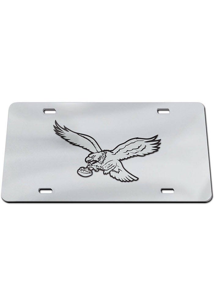 Philadelphia Eagles License Plate- Philadelphia Eagles SILVER Black on ...