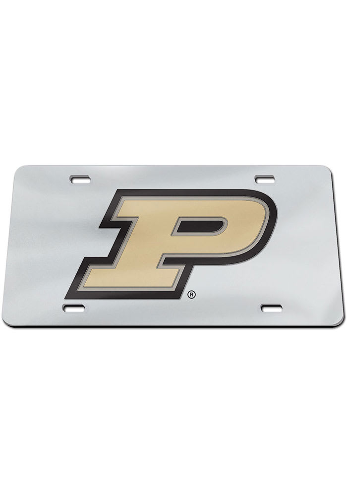 Purdue Boilermakers License Plate- Purdue Boilermakers SILVER Team Logo ...