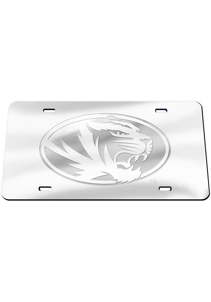 Missouri Tigers License Plate- Missouri Tigers SILVER Frosted ...
