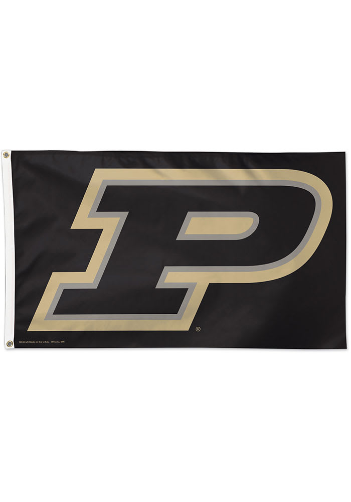 Purdue Boilermakers GOLD 3x5 Logo Silk Screen Grommet Flag - 57102525
