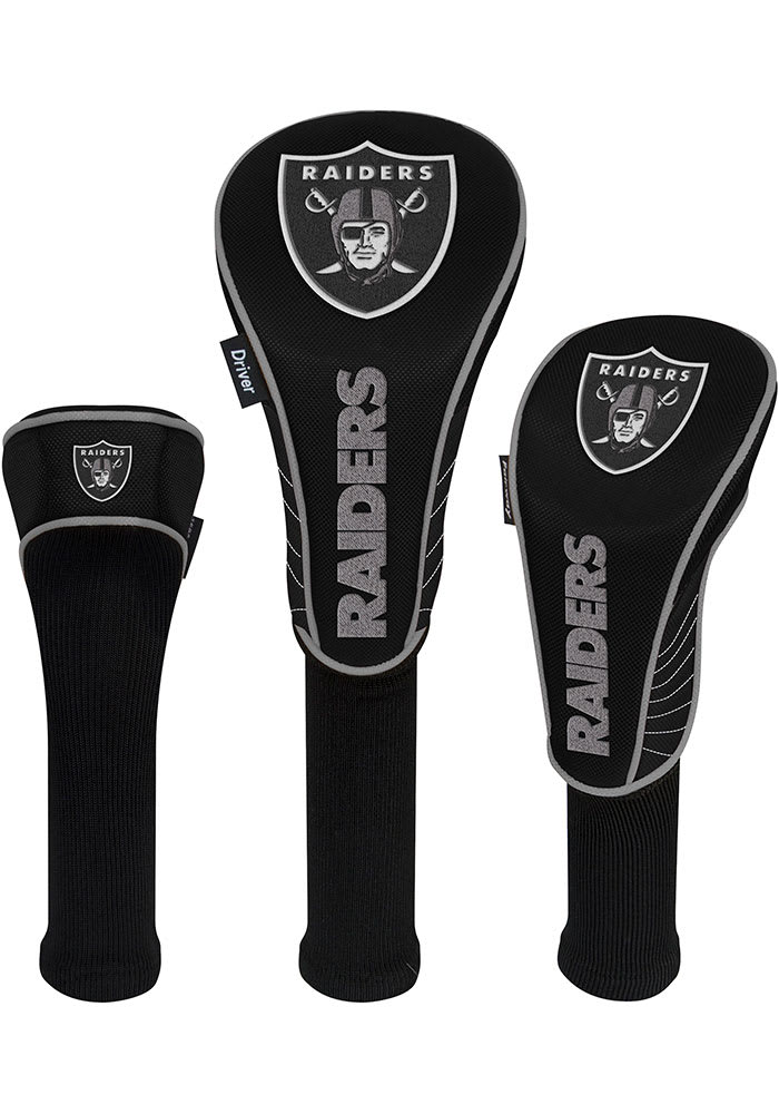 Las Vegas Raiders BLACK 3 Pack Golf Headcover - 57103782