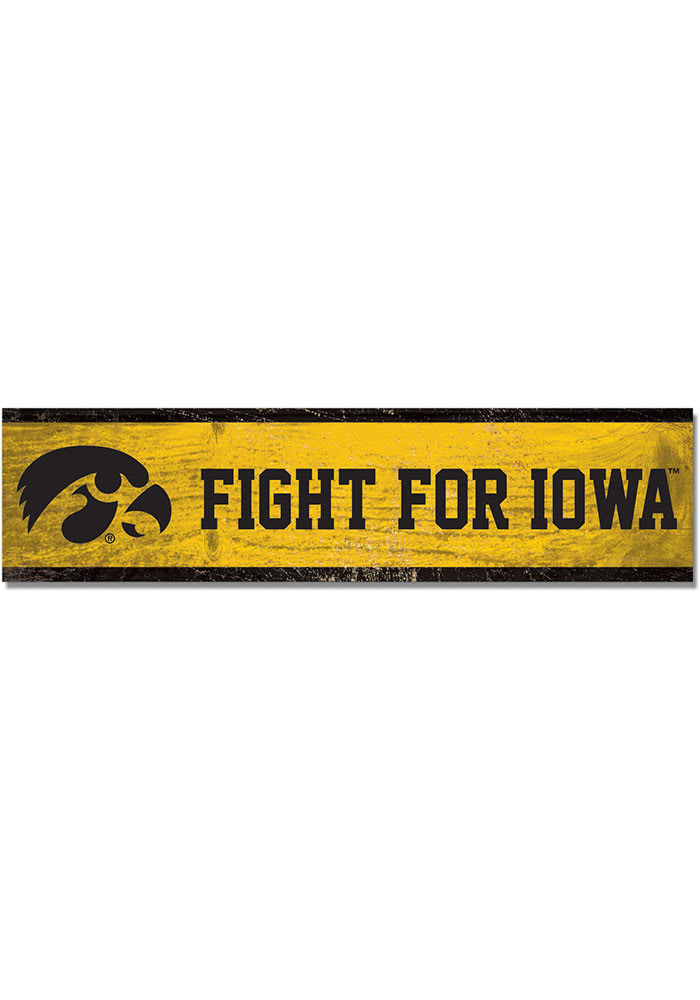 Iowa Hawkeyes BLACK 1.5x6 Wood Magnet - 57104008