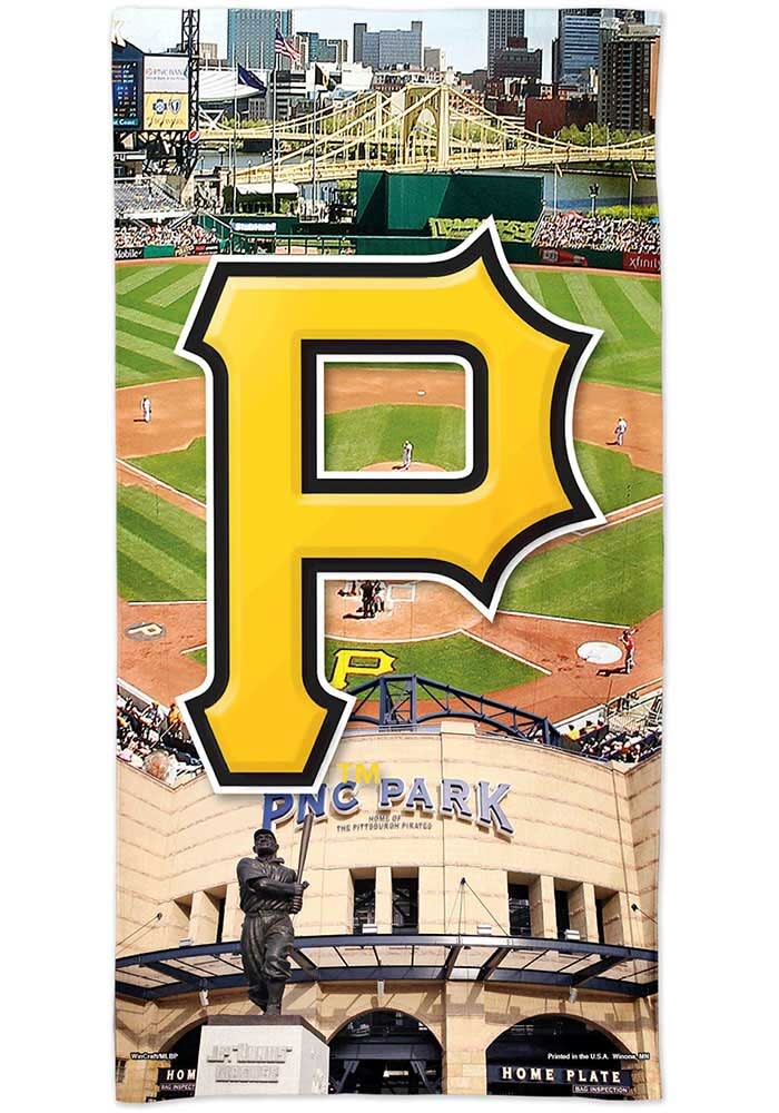 Pittsburgh Pirates Stadium Spectra Beach Towel - BLACK