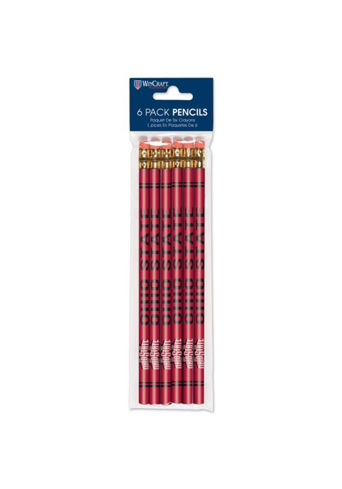 Ohio State Buckeyes Red 6 Pack Pencil - 5710410
