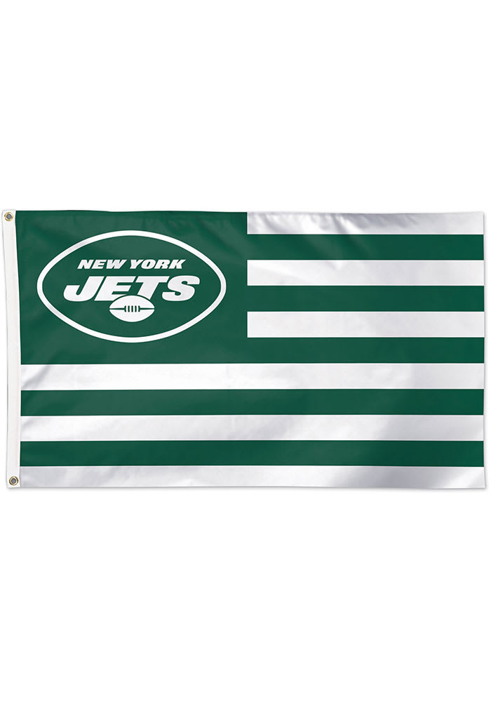 New York Jets 3x5 American GREEN Silk Screen Grommet Flag - 57104369