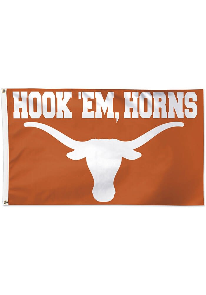 Texas Longhorns 3x5 Slogan BURNTORANGE Silk Screen Grommet Flag - 57104398