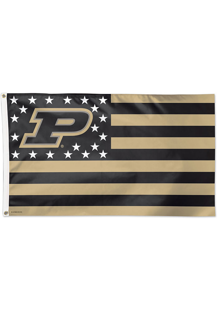 Purdue Boilermakers 3x5 Star Stripes GOLD Silk Screen Grommet Flag ...