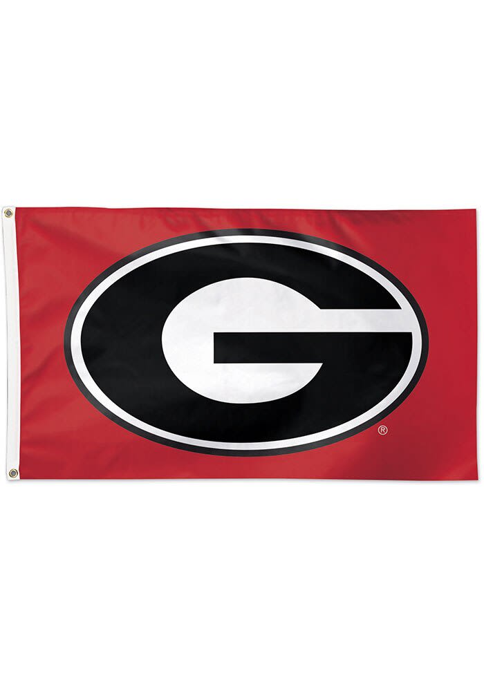Georgia Bulldogs 3x5 Red Red Silk Screen Grommet Flag - 57104544