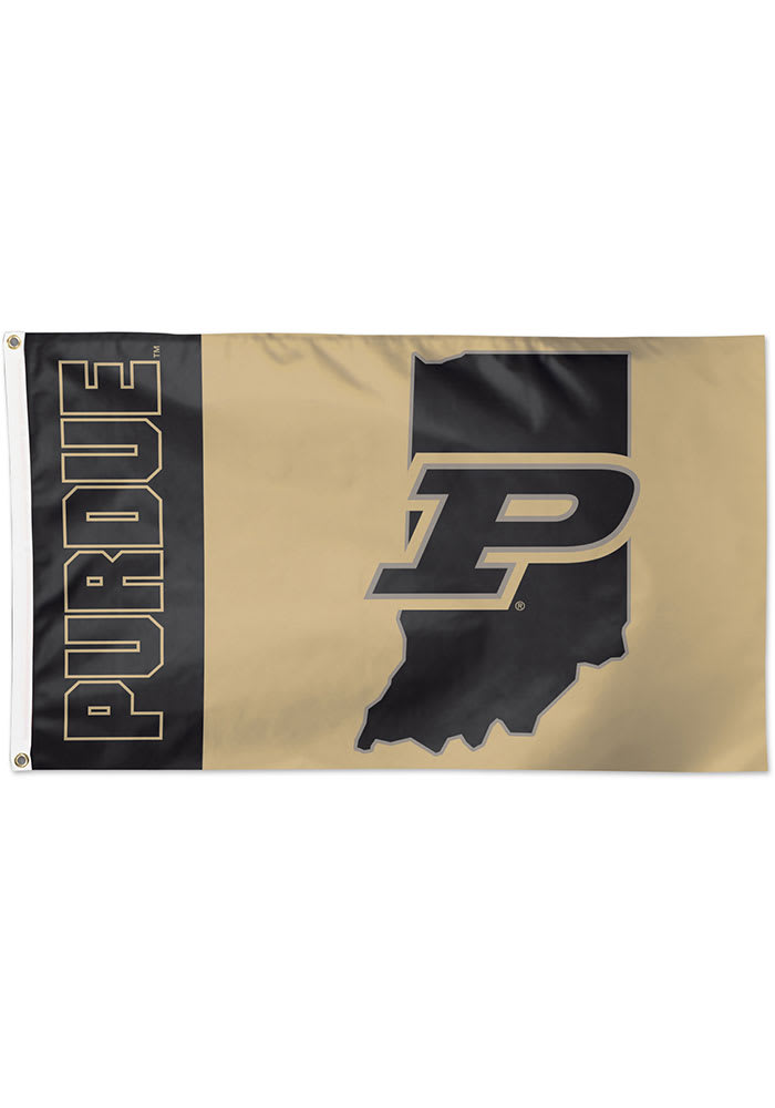 Purdue Boilermakers 3x5 State GOLD Silk Screen Grommet Flag - 57104752