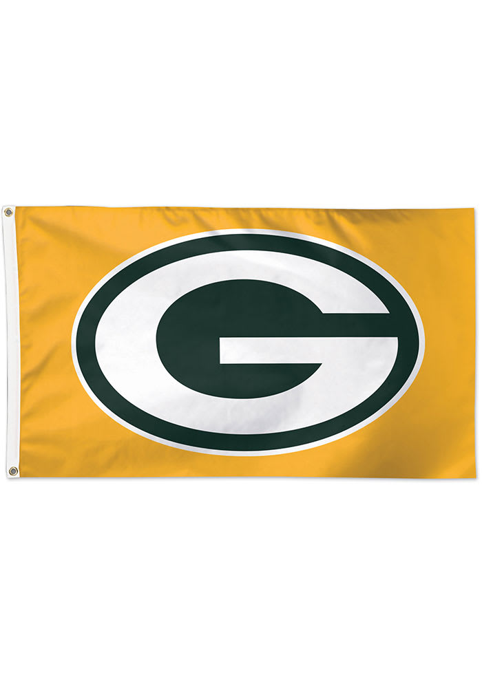 Green Bay Packers 3x5 GREEN Silk Screen Grommet Flag - 57104810