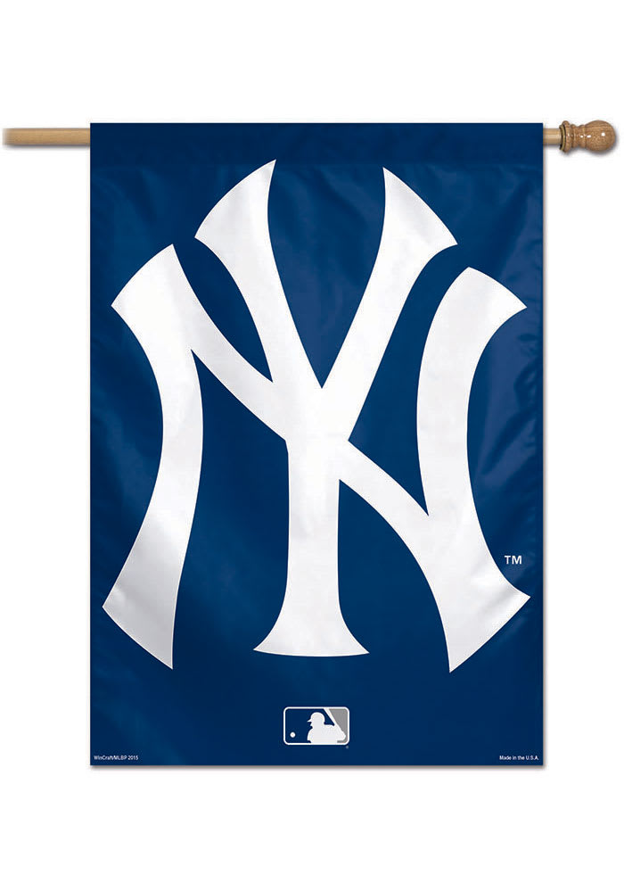 New York Yankees BLUE Logo 28x40 Banner - 57104895