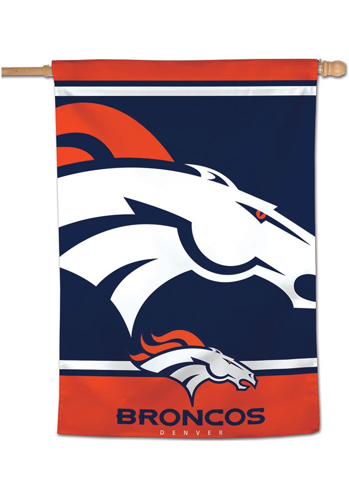 Denver Broncos NAVY Mega Logo 28x40 Banner - 57104942