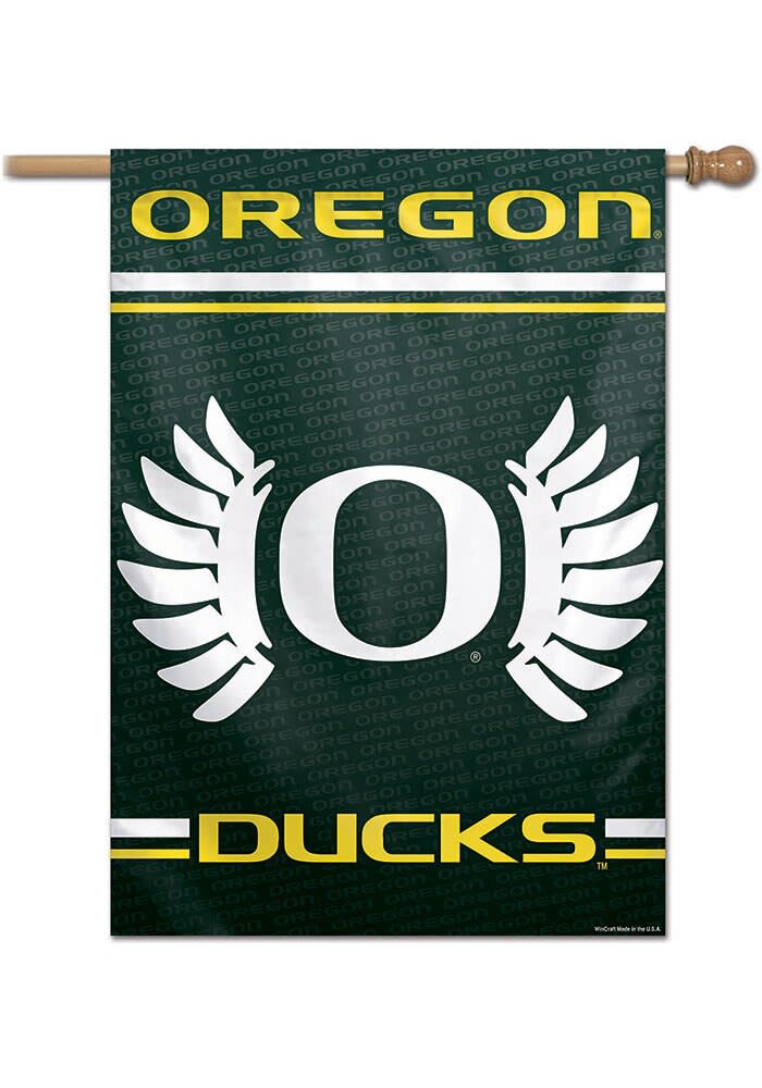 Oregon Ducks GREEN Wing Logo 28x40 Banner - 57105039