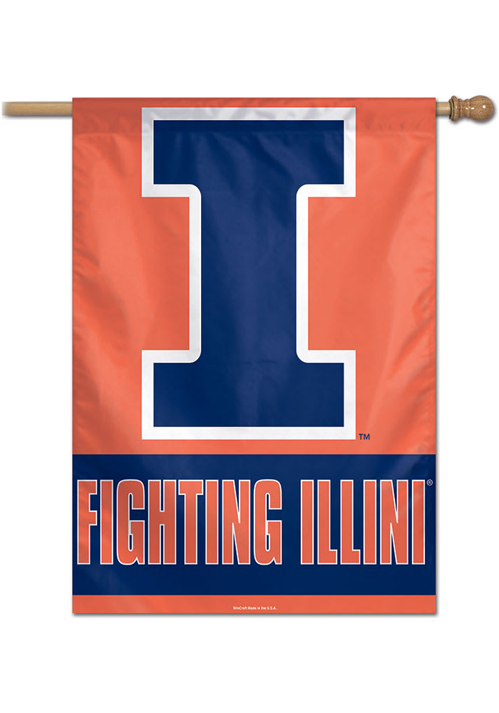 Illinois Fighting Illini ORANGE 28x40 Banner - 57105065