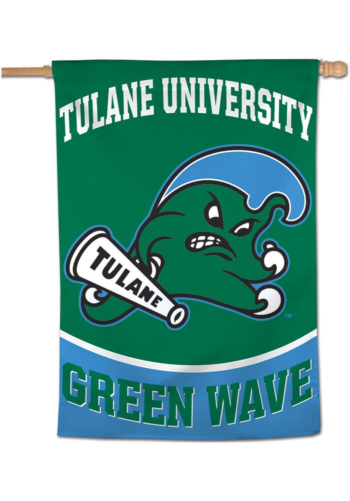 Tulane Green Wave GREEN 28x40 Banner - 57105119
