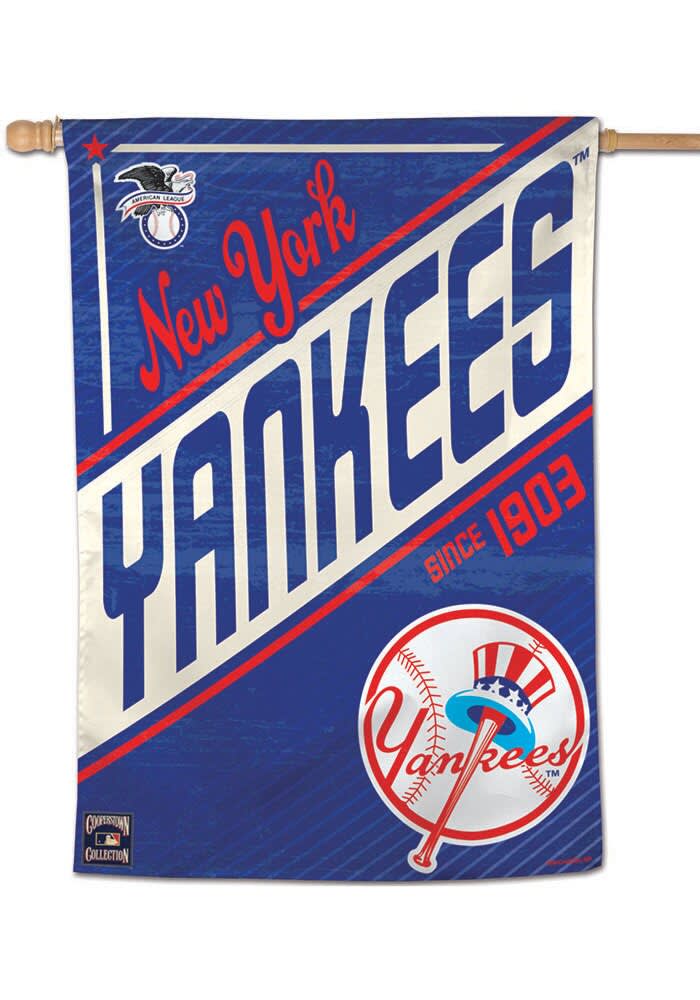 New York Yankees BLUE 28x40 Cooperstown Banner - 57105149