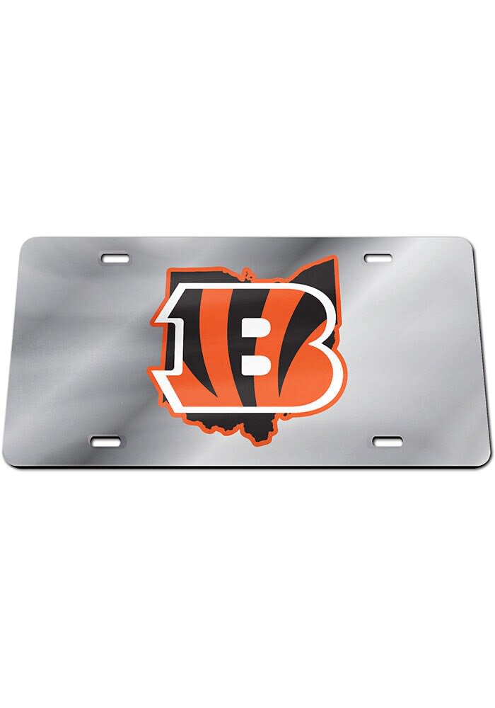 Cincinnati Bengals License Plate- Cincinnati Bengals SILVER State ...