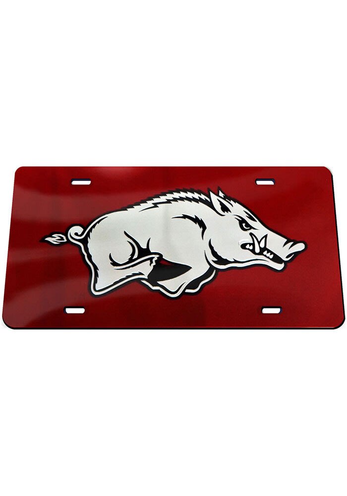 Arkansas Razorbacks License Plate- Arkansas Razorbacks Red Mascot ...