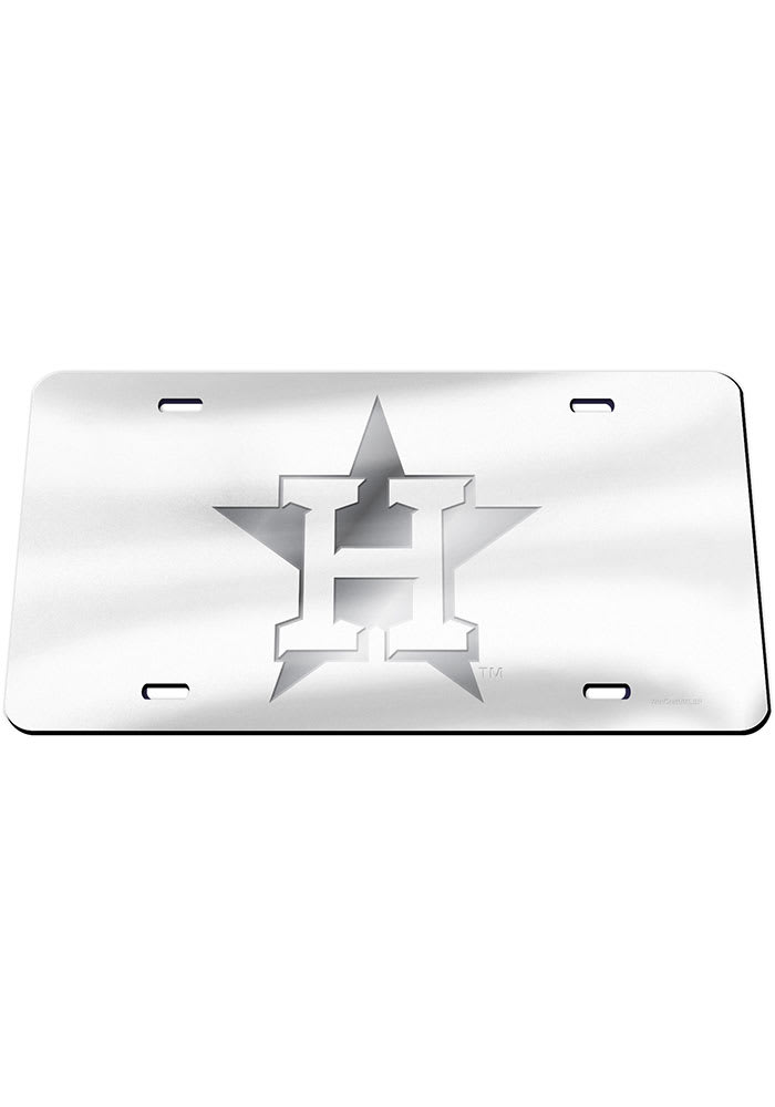 Houston Astros License Plate- Houston Astros SILVER Logo Decorative ...
