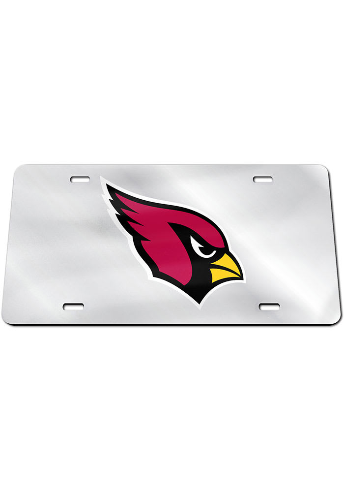 Arizona Cardinals License Plate- Arizona Cardinals SILVER Logo ...