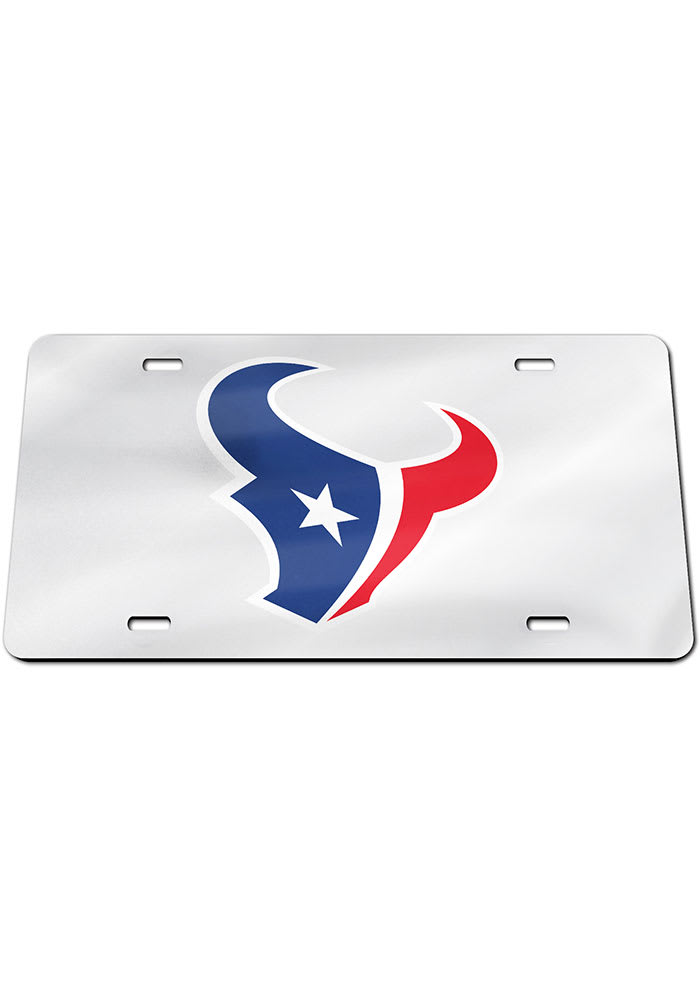 Houston Texans License Plate- Houston Texans SILVER Color Logo ...