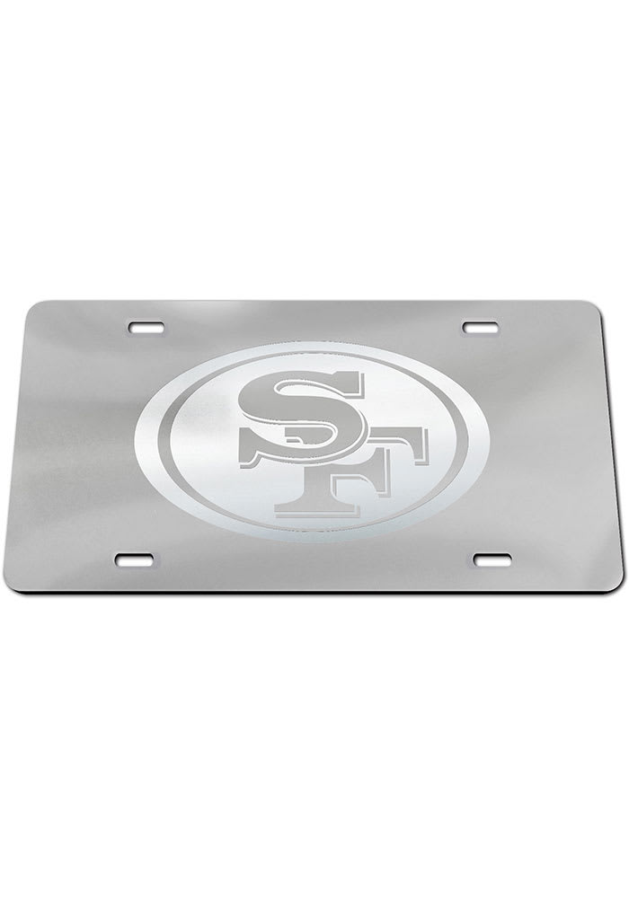 San Francisco 49ers License Plate- San Francisco 49ers SILVER Logo ...