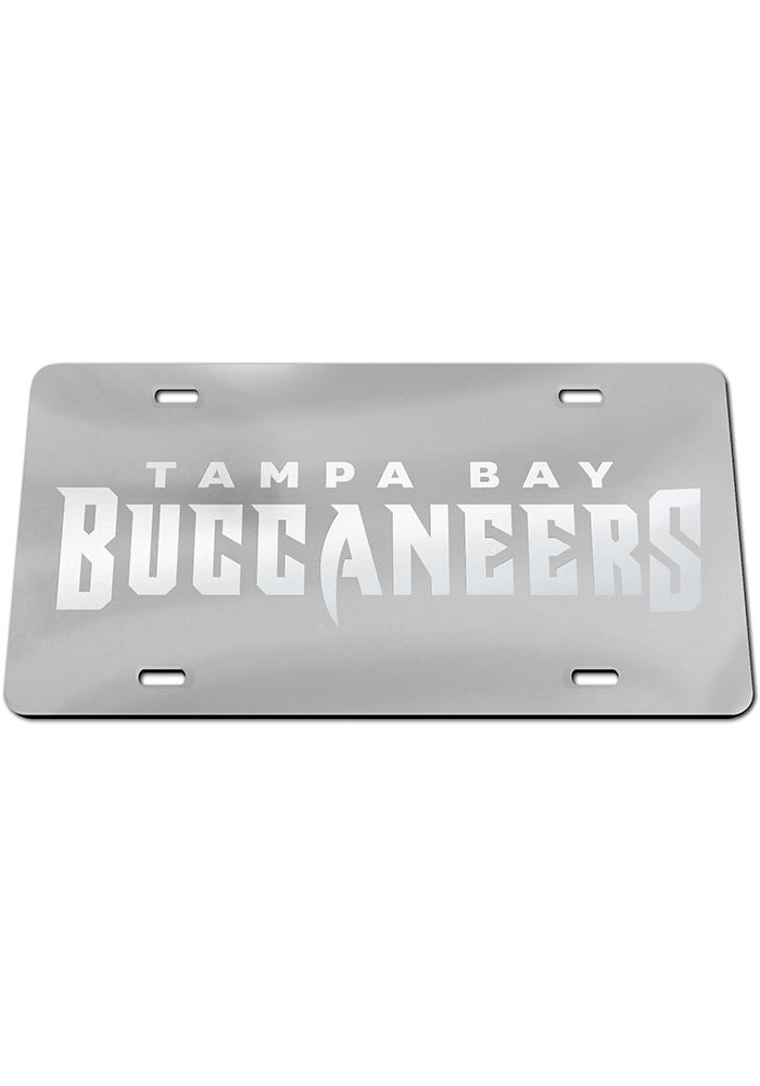 Tampa Bay Buccaneers License Plate- Tampa Bay Buccaneers SILVER Logo ...