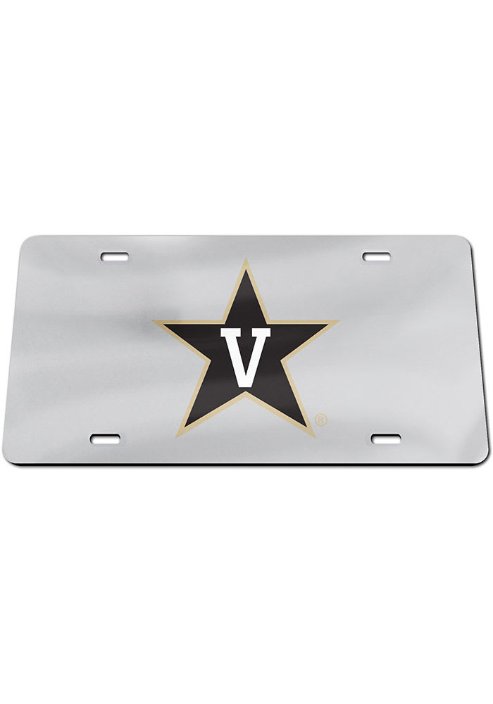 Vanderbilt Commodores License Plate- Vanderbilt Commodores SILVER Logo ...