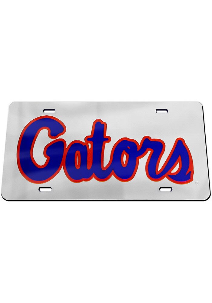 Florida Gators License Plate- Florida Gators SILVER Logo Decorative ...